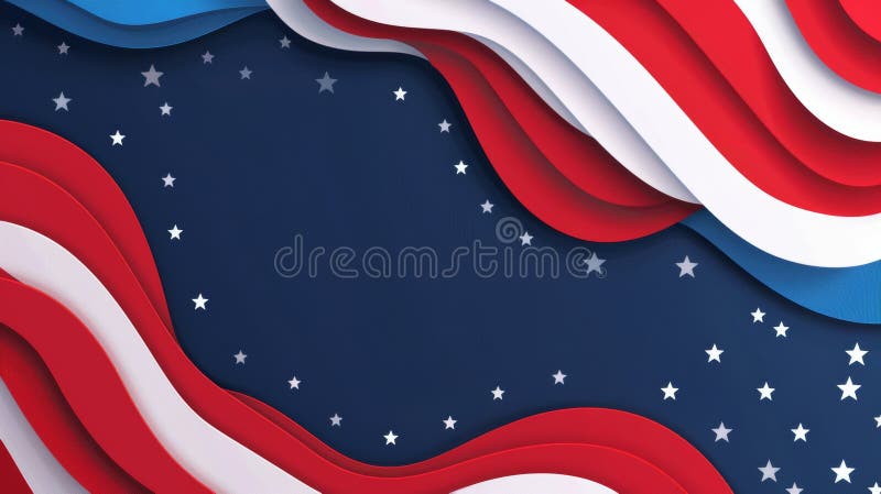 Simple Backdrop with a Subtle Flag Design for Patriot Day. Stock ...