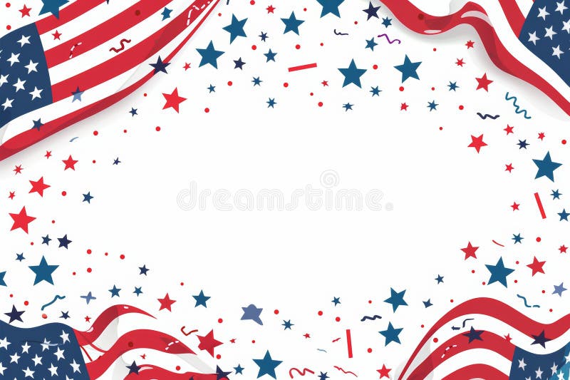Simple Backdrop with Subtle Patriotic Details for Patriot Day. Stock ...