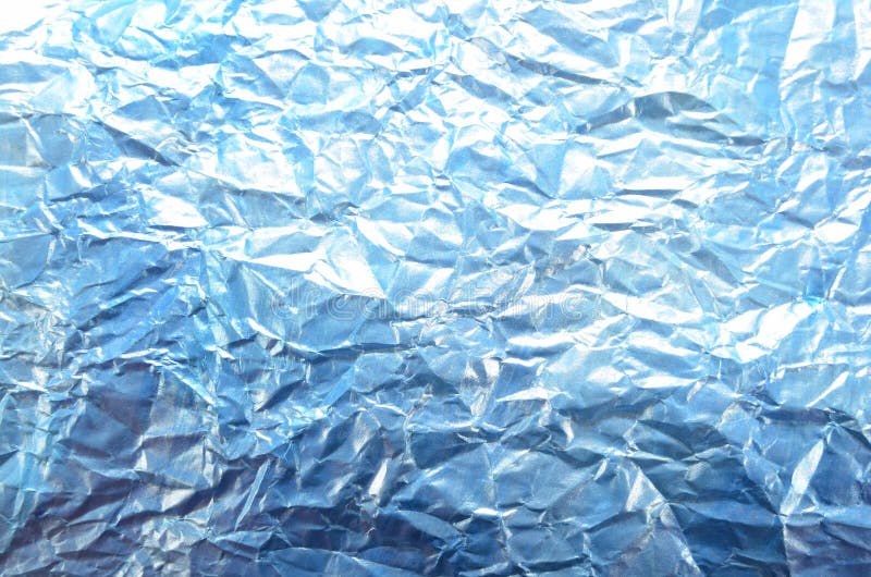 Simple Background of Crumpled Paper in Blue Stock Photo - Image of ...