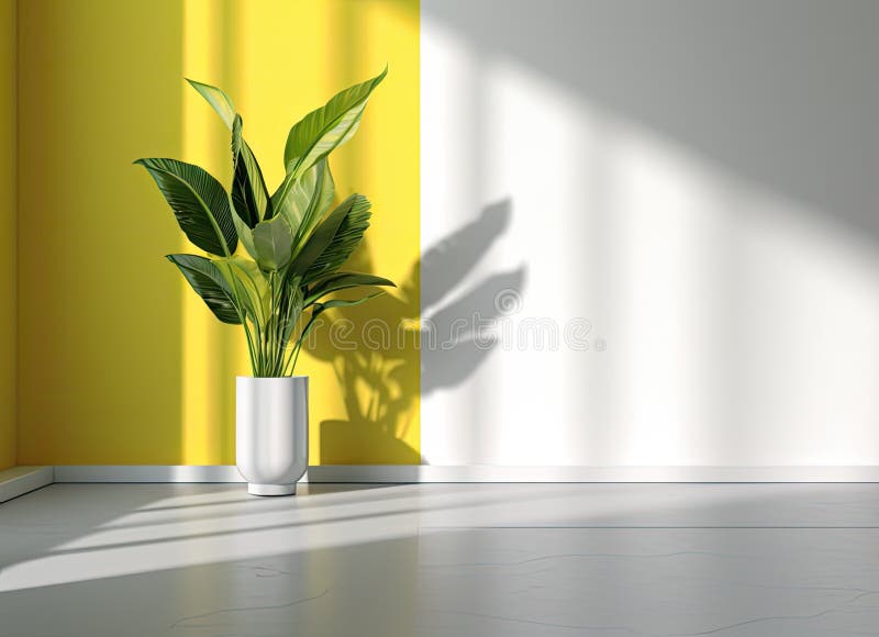 Simple Background Image - Perspective of Corner of Room with Shadows ...