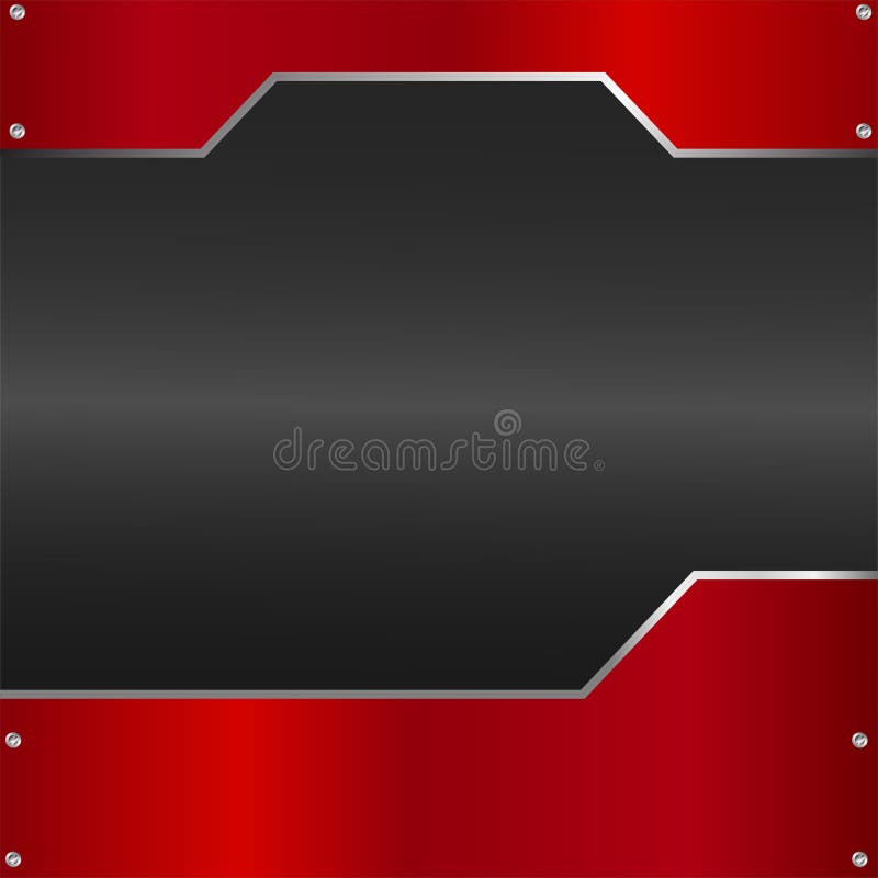 Simple Background Red Metal Stock Vector - Illustration of innovation ...
