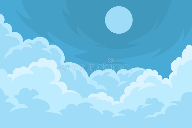 Cloudy sky background stock vector. Illustration of cloud - 202152912