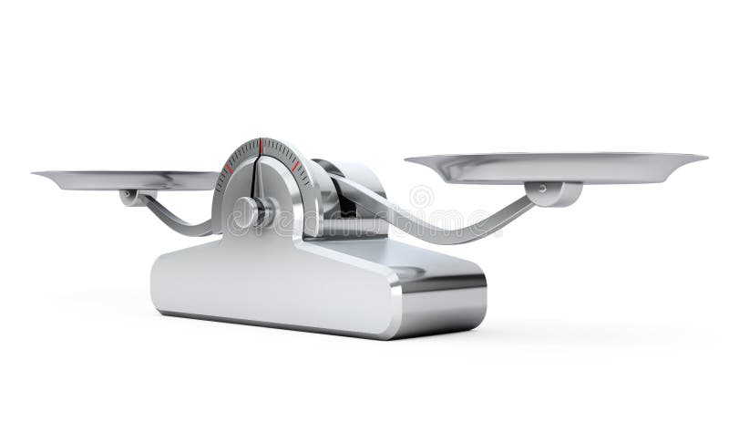 Red Law Scale Balance Icon Symbol. 3d Rendering Stock Illustration ...