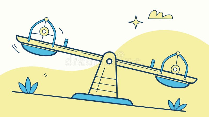 Simple Balance Scale Icon Symbolizing Equality and Justice Vector ...