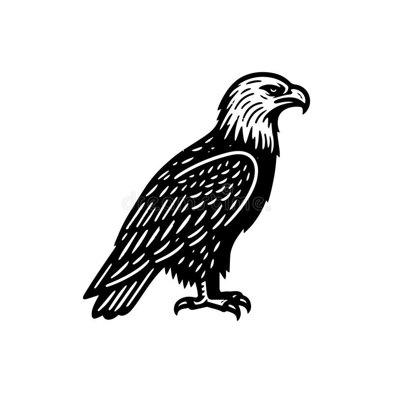 Simple Bald Eagle Side View Stock Illustrations – 29 Simple Bald Eagle Side View Stock ...