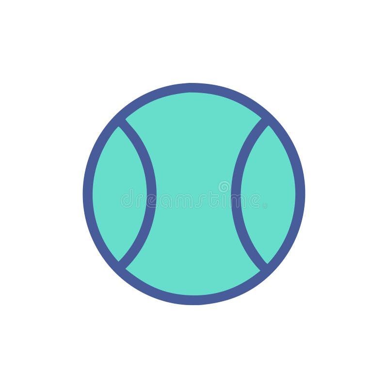 Simple Ball Icon for Sports and Games Stock Illustration - Illustration ...