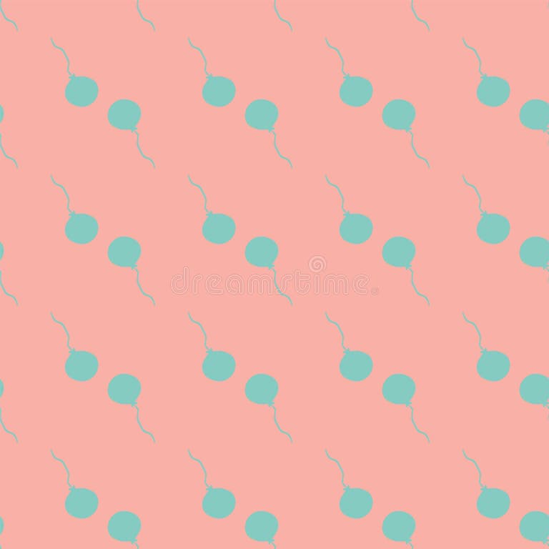 Simple Balloon Seamless Repeat Pattern Design Stock Vector ...