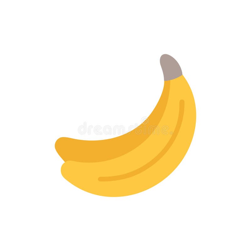 Simple Banana Icon for Healthy Choices Stock Illustration ...