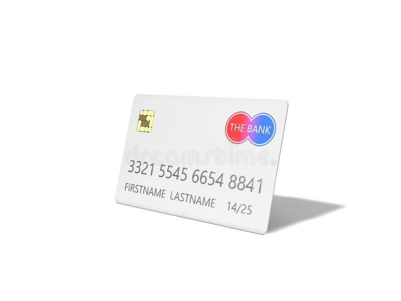 Simple bank card stock illustration. Illustration of security - 53871564