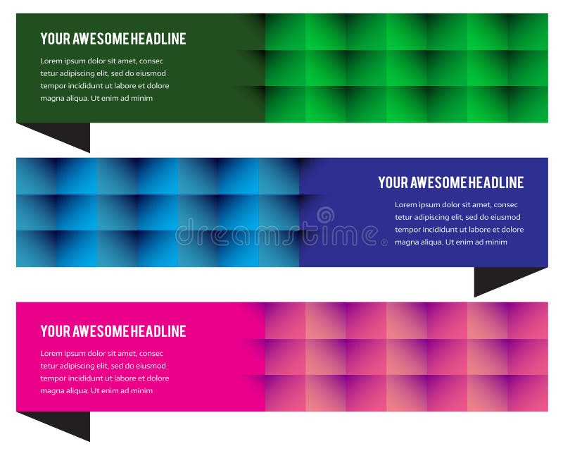 Simple Banner Design stock vector. Illustration of initial - 81097521