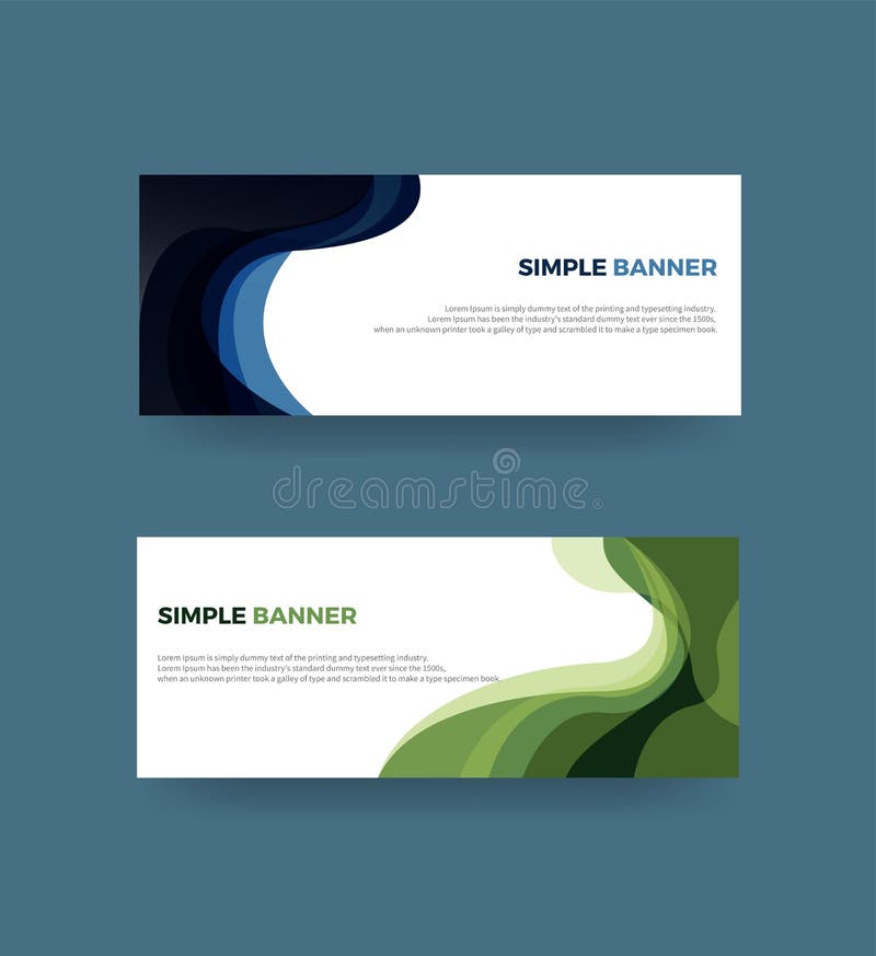 Simple Banner Modern Design Stock Vector - Illustration of geometry ...