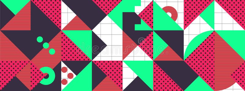 Simple Banner Square Modules Stock Vector - Illustration of ...