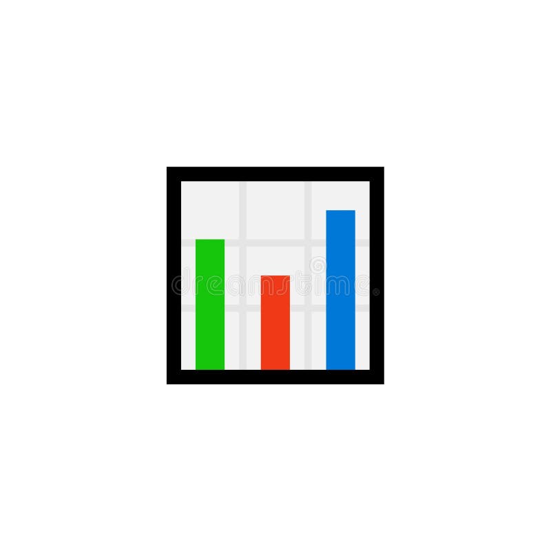 Simple Bar Chart Data Visualization Icon Stock Illustration ...