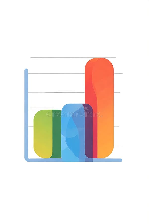Simple Bar Graph with Three Columns Stock Illustration - Illustration ...