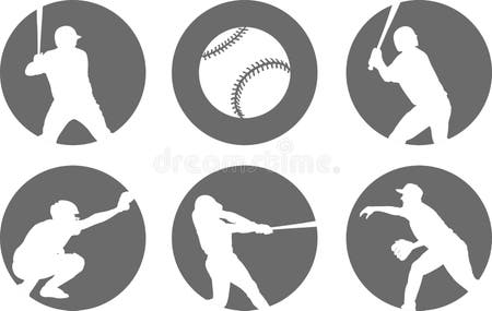 Baseball Base Runner Stock Illustrations – 295 Baseball Base Runner ...