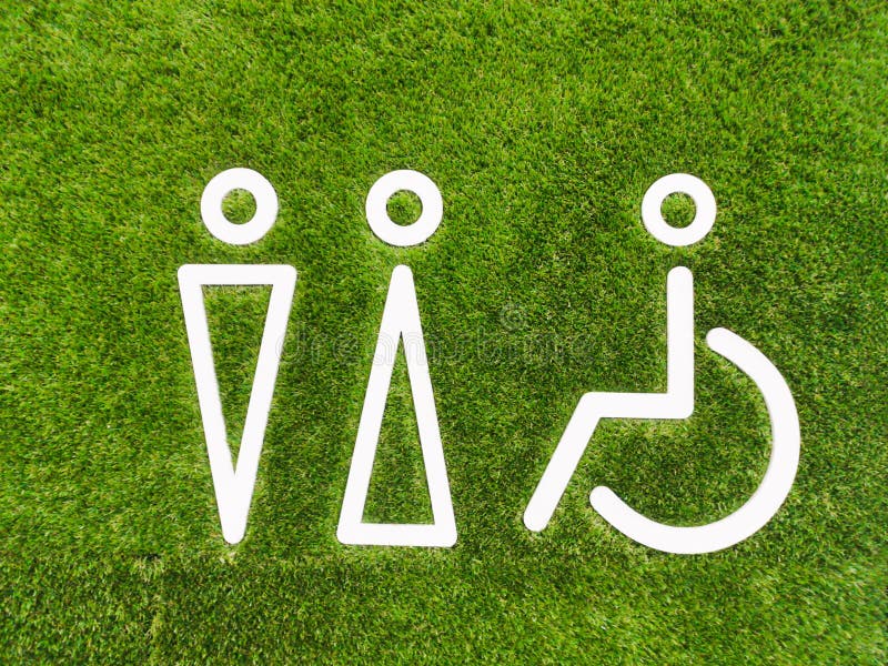 Restroom Sign on a Toilet Door,Toilet Sign - Restroom Concept. Men and ...