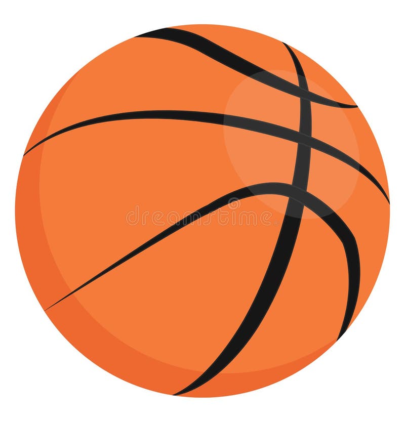 Simple Basketball Ball, Icon Stock Vector - Illustration of american ...