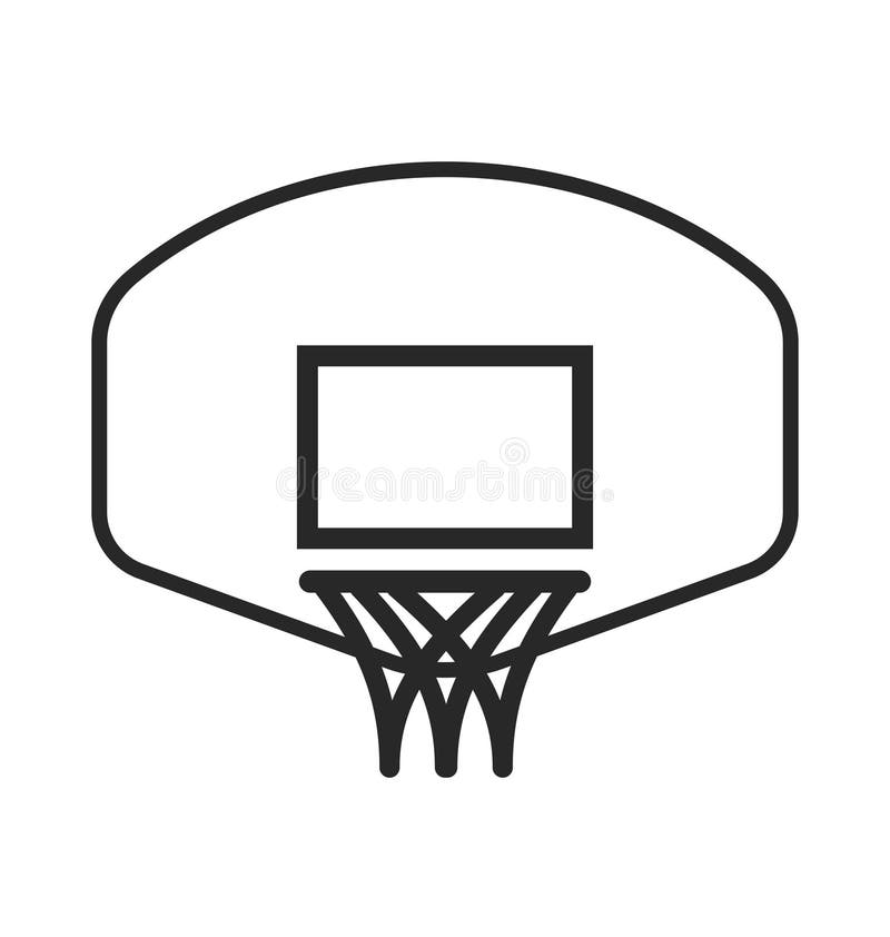 Line Drawing Basketball Hoop Stock Illustrations – 421 Line Drawing ...