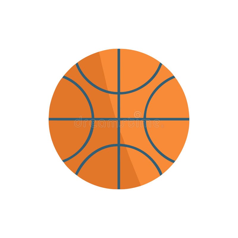 Simple Basketball Icon for Games Stock Photo - Illustration of simple ...