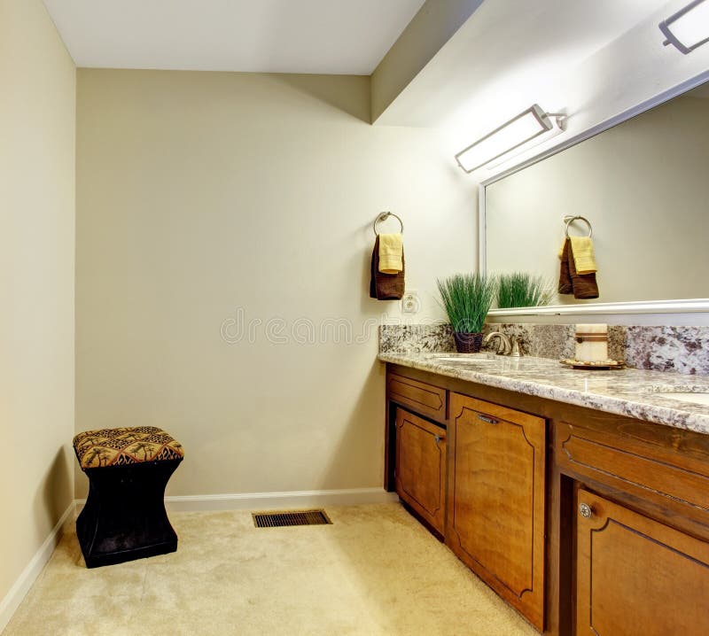 Simple bathroom interior stock image. Image of indoor - 42684949