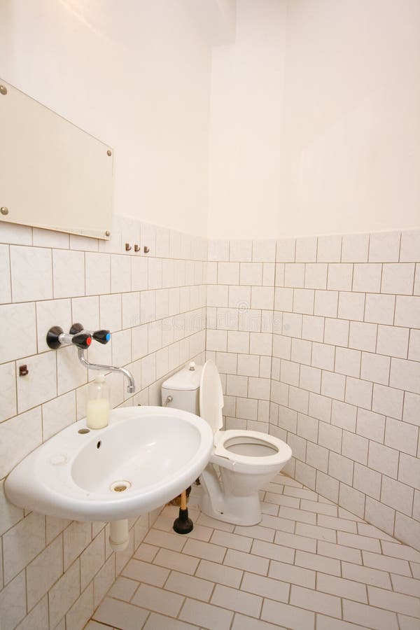 Simple bathroom stock image. Image of bathroom, mirror - 33942583