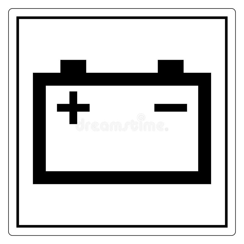 Simple Battery Icon for Electrical Use Stock Vector - Illustration of ...