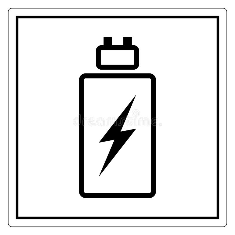 Simple Battery Charging Icon Stock Vector - Illustration of ...