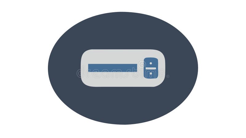 Simple Battery Outline Icon on Blue Background, Basic Energy Symbol, Vector Design Generative AI ...