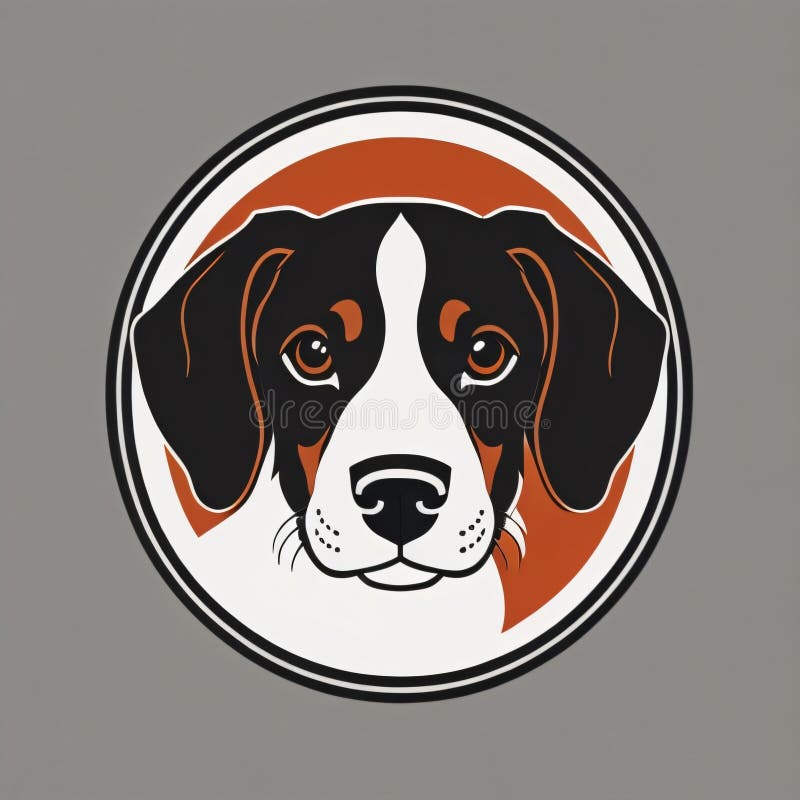 A simple beagle logo. stock illustration. Illustration of head - 285315130