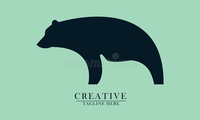 Simple bear stock vector. Illustration of silhouette - 250310064