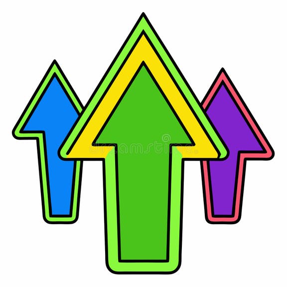 Simple Beautiful Arrow Graphics Stock Image - Illustration of square ...