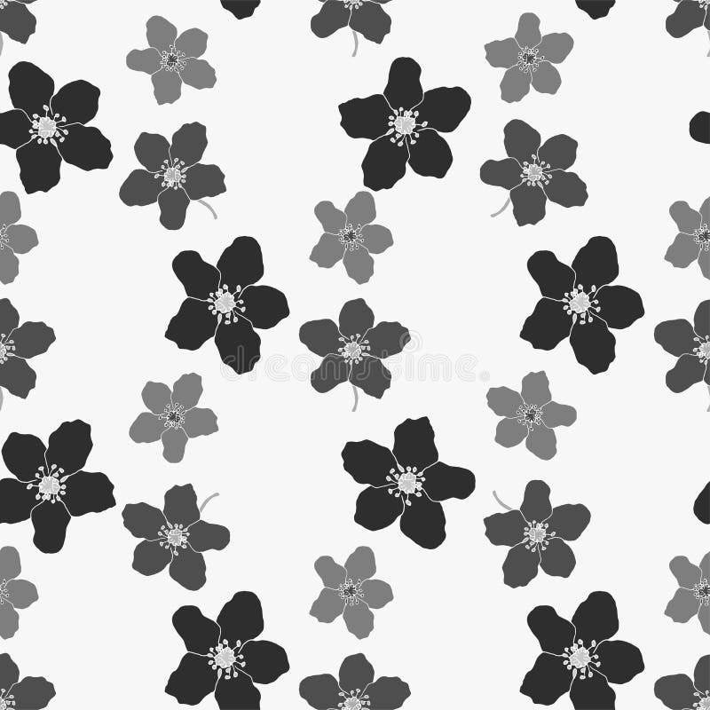 Color Simple Botanical Abstract Seamless Pattern Background Stock ...