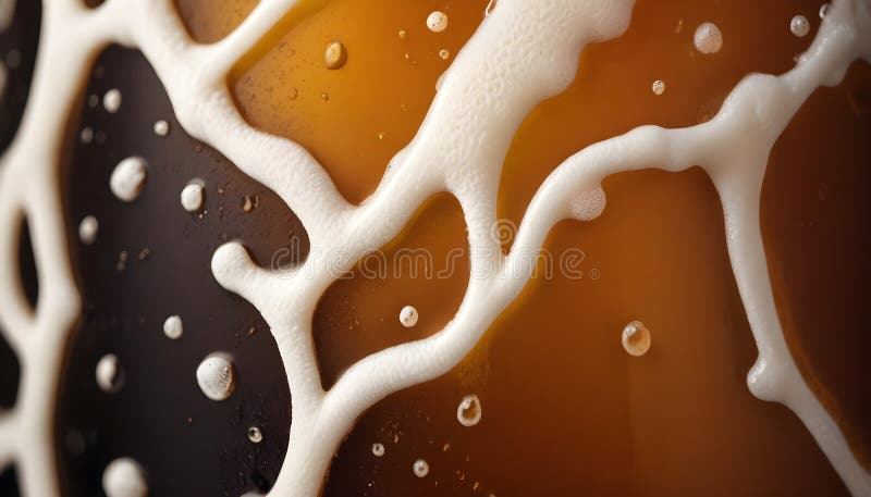 Simple Beer Liquid Background with Fresh Bubbles and Foam Bar and Pub ...