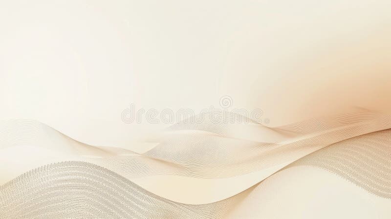 A Simple Beige Background with a Glowing Wave. AIG51A Stock Image ...