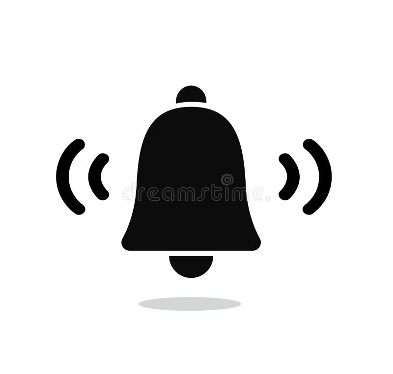 Simple Bell Icon. Vector Illustration Stock Vector - Illustration of ...