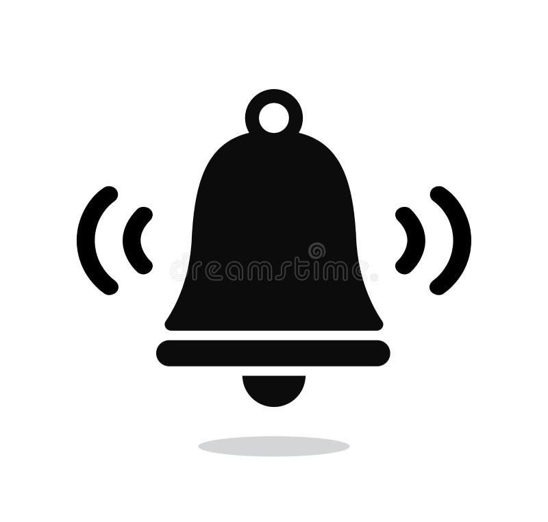 Simple Bell Icon. Vector Illustration Stock Vector - Illustration of ...