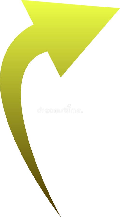 Simple Bent arrow material stock vector. Illustration of business ...