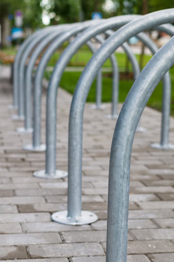 Simple bicycle parking stock image. Image of healthy - 57607189
