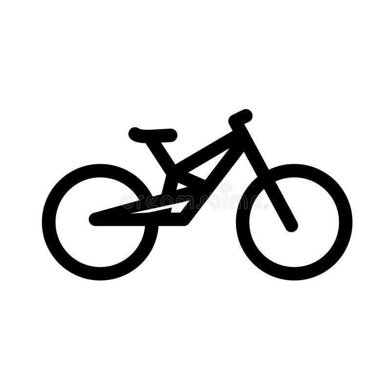 Simple Bike Line Outline Vector Icon Illustration Design Stock Vector ...