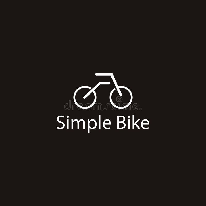 Simple Bike logo template stock vector. Illustration of children ...