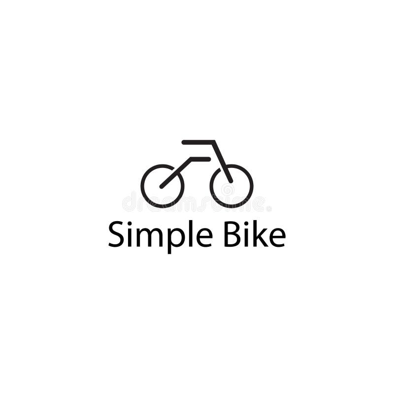 Simple Bike logo template stock vector. Illustration of daughter ...
