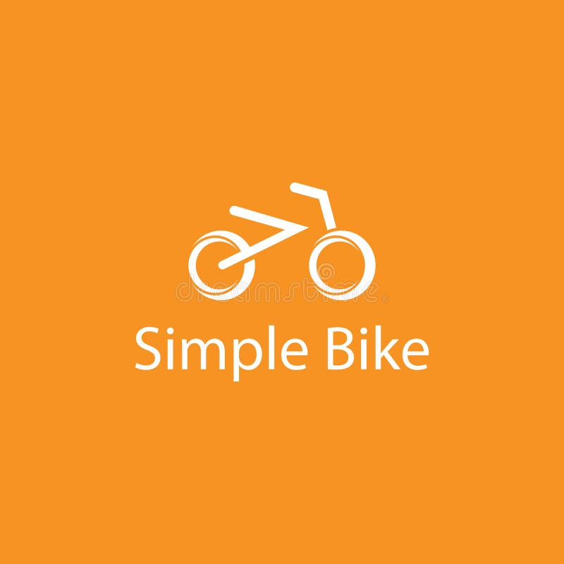 Simple Bike logo template stock vector. Illustration of children ...