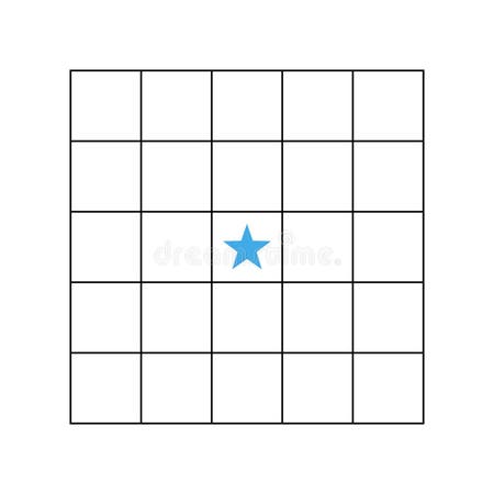 Simple Bingo Card Grid Template Stock Vector - Illustration of template ...