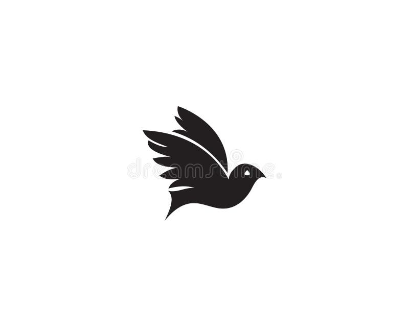Simple Bird Icon Sign Template Vector Stock Illustration - Illustration ...