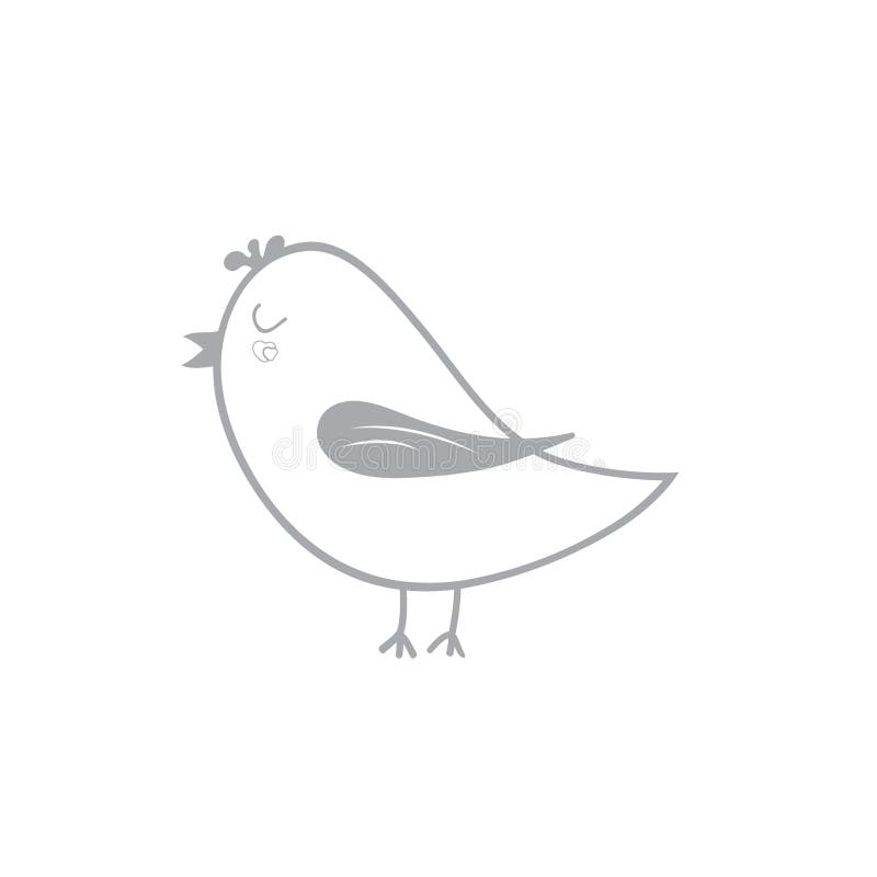 A Simple Bird Illustration. Stock Illustration - Illustration of bird ...