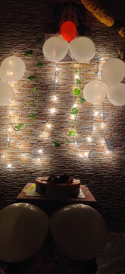 Simple Birthday Party Idea at Home Stock Photo - Image of simple ...