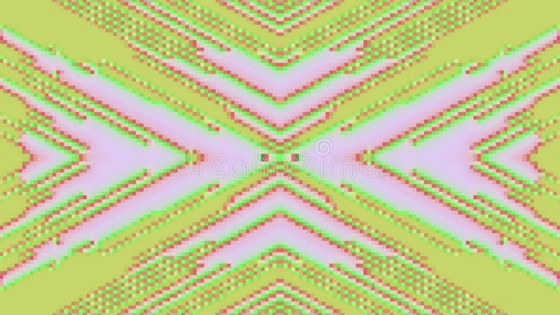 Simple Retro Art Pattern Loop. Abstract Holographic Minimalistic Pixel ...