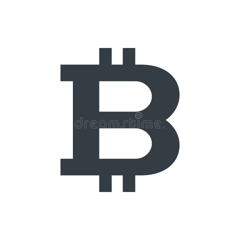 Simple Bitcoin Symbol, Currency Icon Stock Vector - Illustration of ...