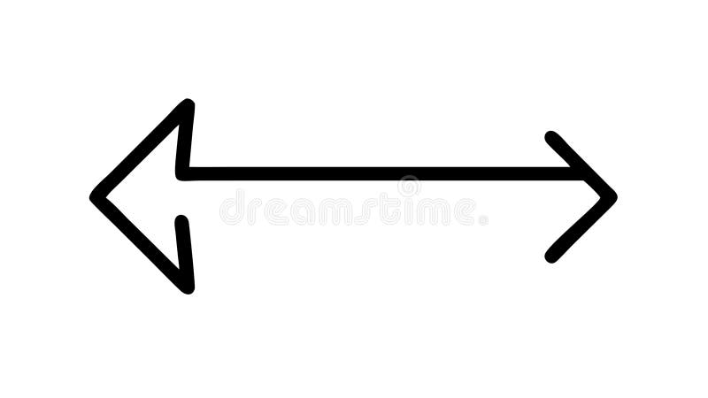 Simple Black Arrow Pointing Left Icon Indicating Direction Return ...