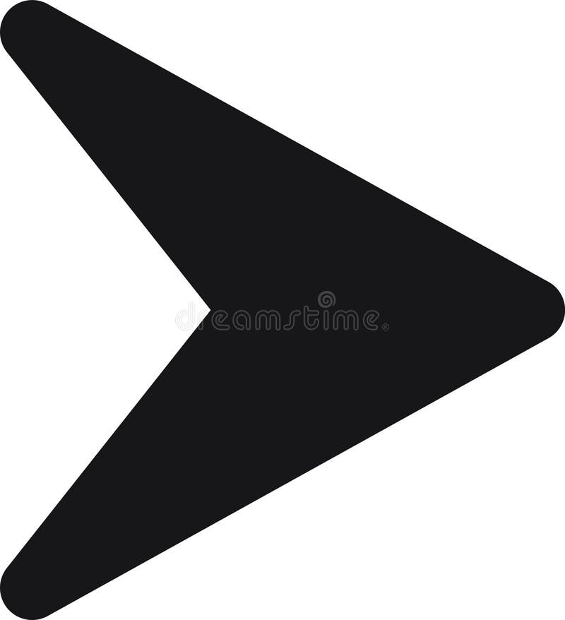 Simple Black Arrow Pointing Right, Serving As a Clear Indicator for ...